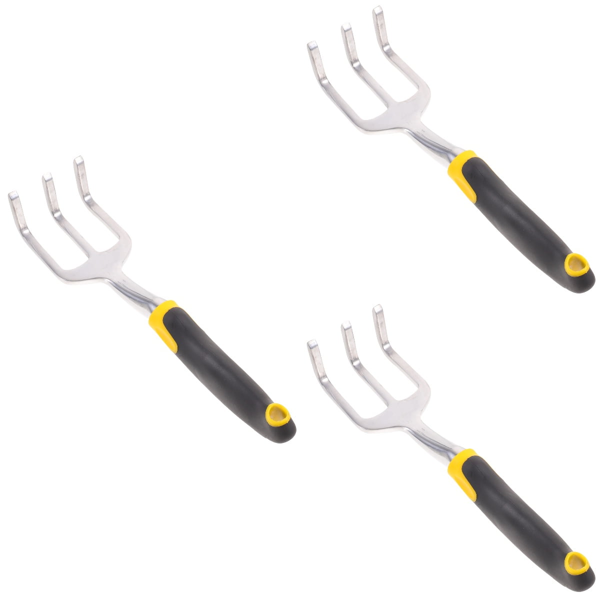 Set of 3 Small Rake for Flower Beds Garden Leaves Tools Leaf Scooper ...