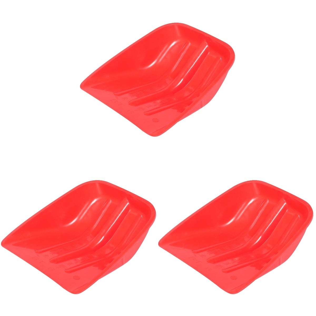 Set of 3 Snow Shovel Feed Scoop Head Replacement Removal Toy Red ...