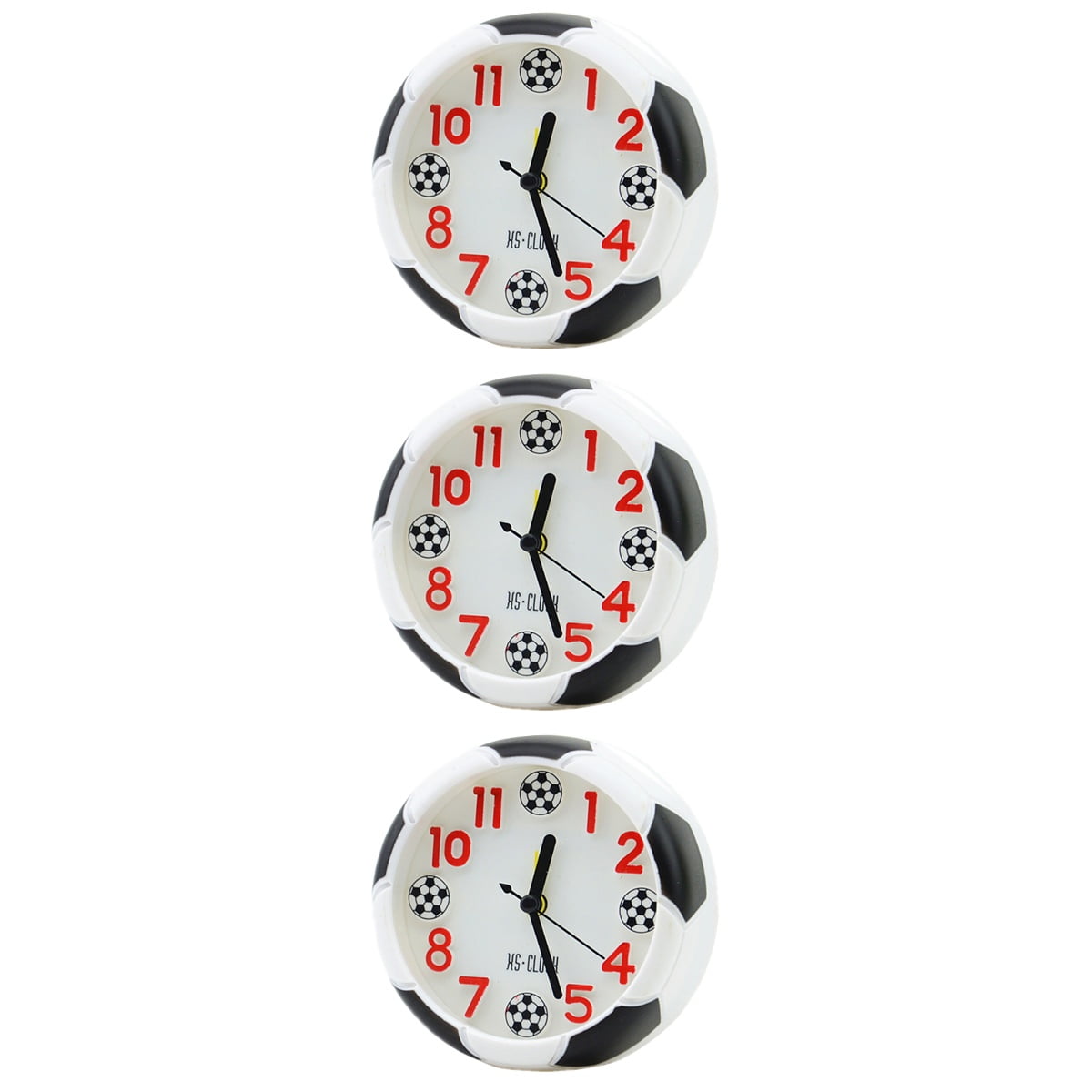 Set of 3 Soccer Digital Alarm Simple Design Clock No Battery Student ...