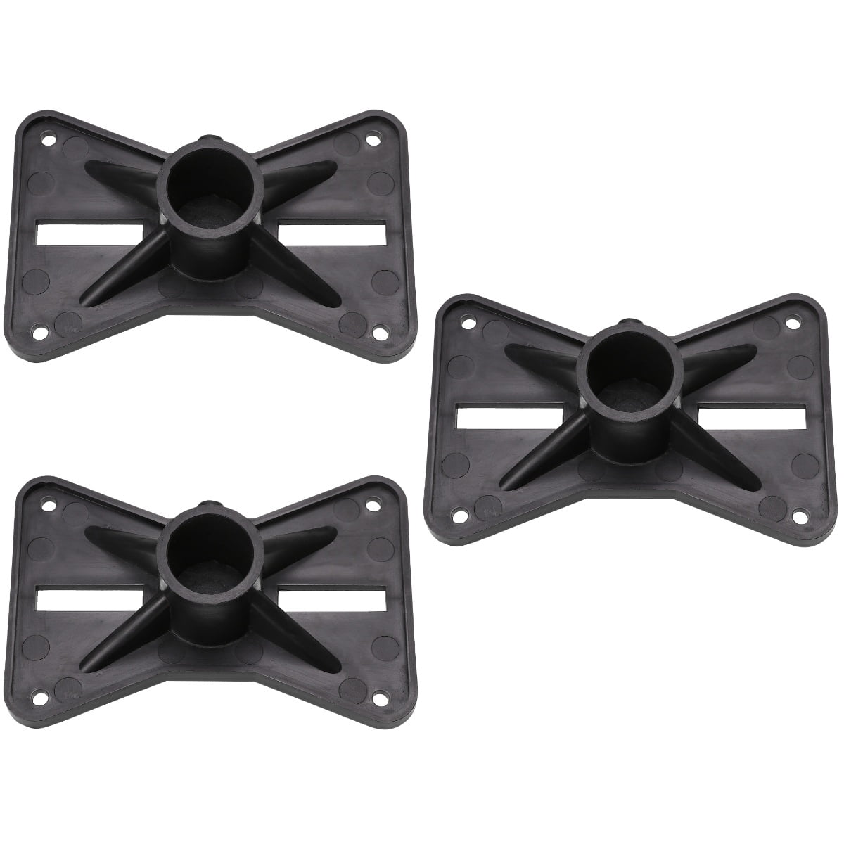Set of 3 Speaker Bracket Base Speak Speaker Supplies 18x12x4.5cm Black ...