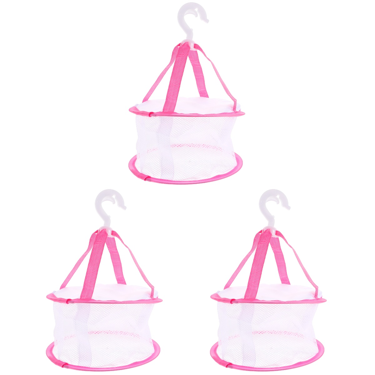 Set of 3 Sponges Cosmetic Brush Drying Rack Makeup Basket Net Puff ...