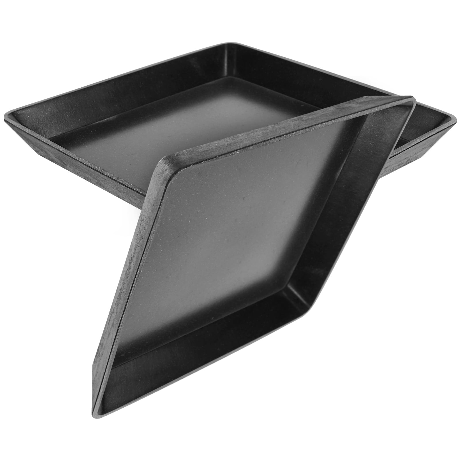 Set of 3 Square Saucers for Plant Pots Flower Tray Balcony Flowerpot ...