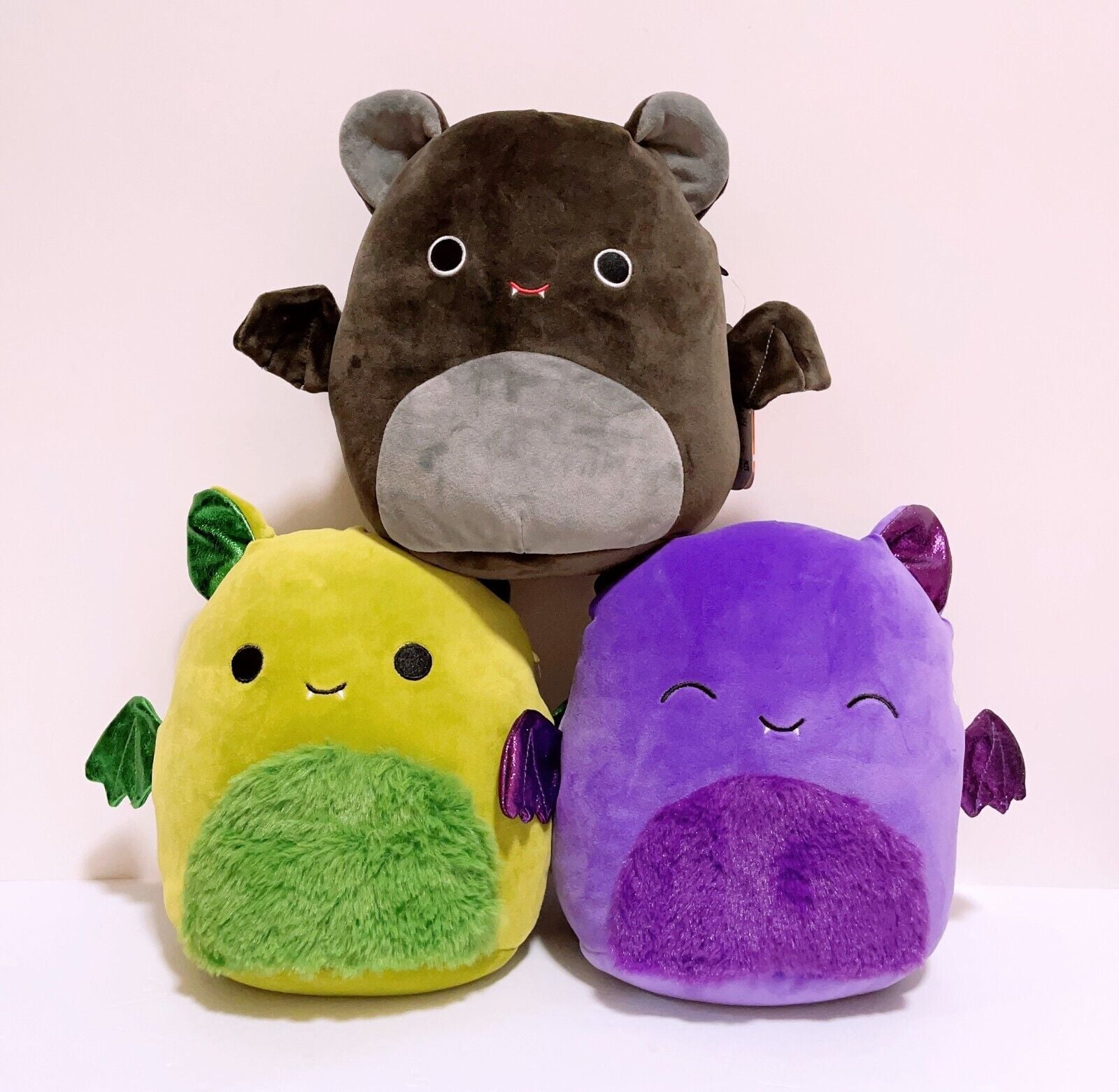 Set of 3 Squishmallows 2023 Halloween Bat 8" Blas Rosemary Emily Plush ...
