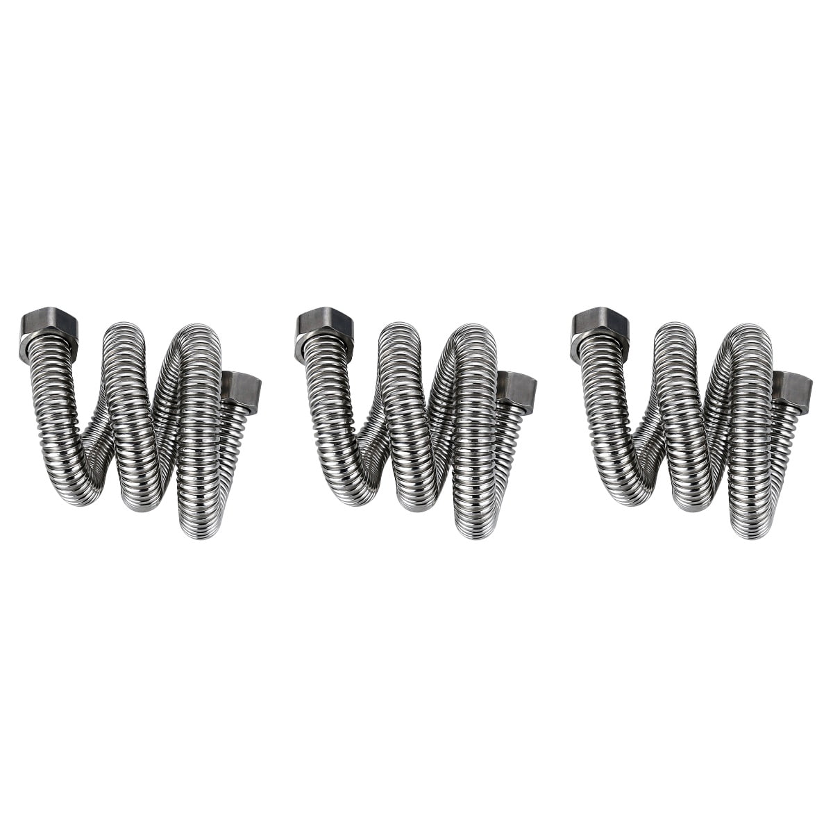 Set of 3 Stainless Steel Bellows Pressure Water Pipe - Walmart.com