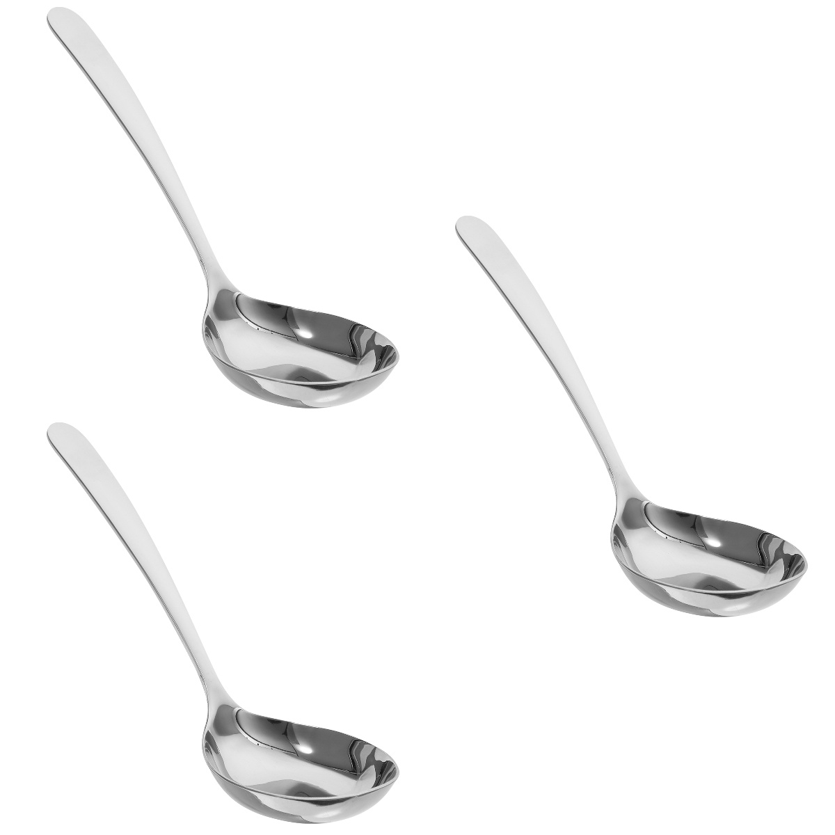Set of 3 Stainless Steel Hot Pot Spoon Serving Spoons for Buffet ...