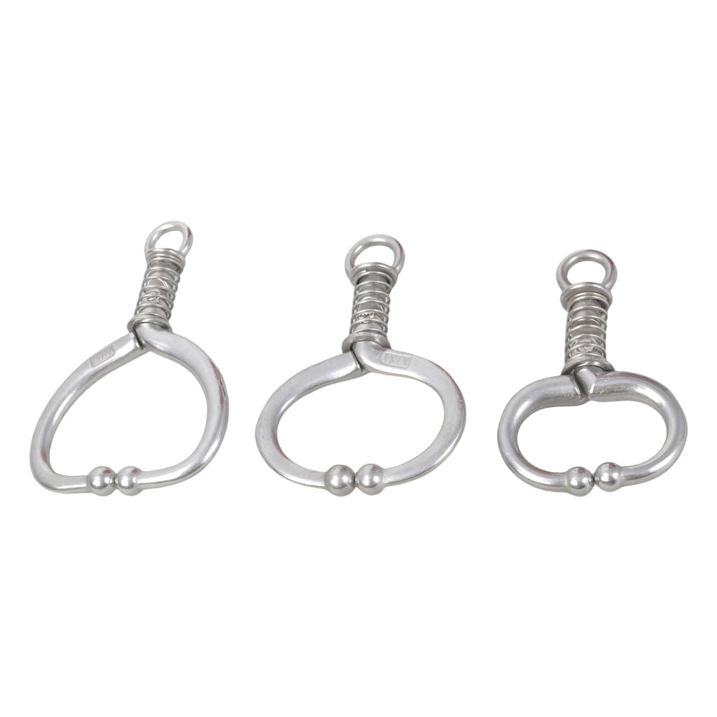 Set of 3 Stainless Steel Spring Cow Nose Rings For Livestock Control ...