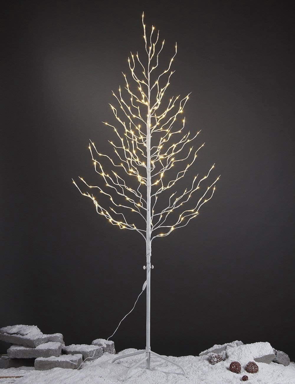 Set of 3 Star Light Trees Christmas Decorations, Including 3 feet, 5 ...