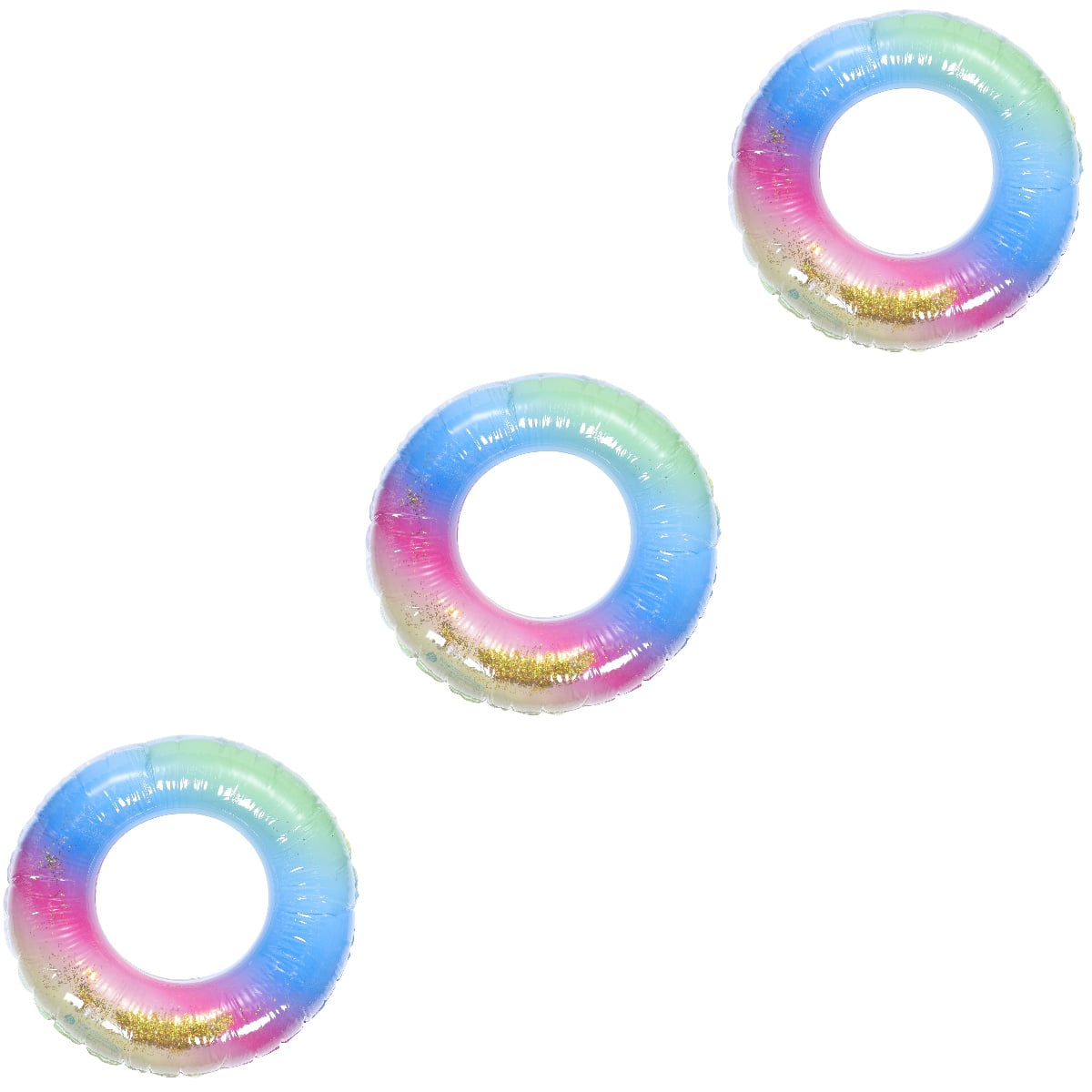 Set of 3 Swimming Ring Inflatable Pool Float Floats - Walmart.com