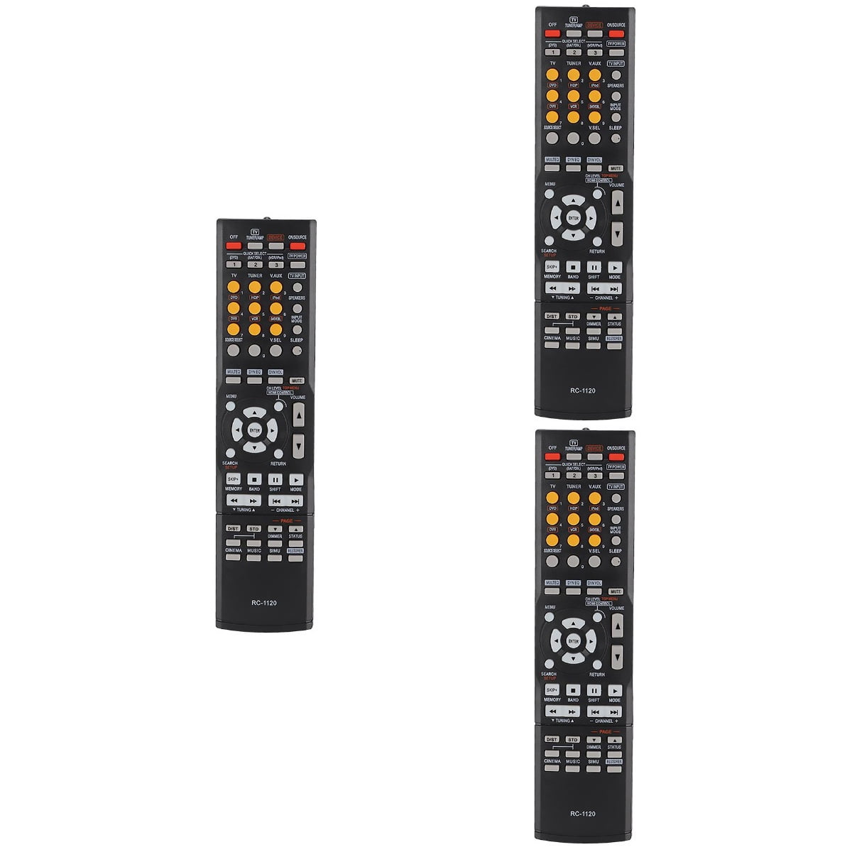 Set of 3 TV Remote Control Power Amplifier Audio Video Receiver ...