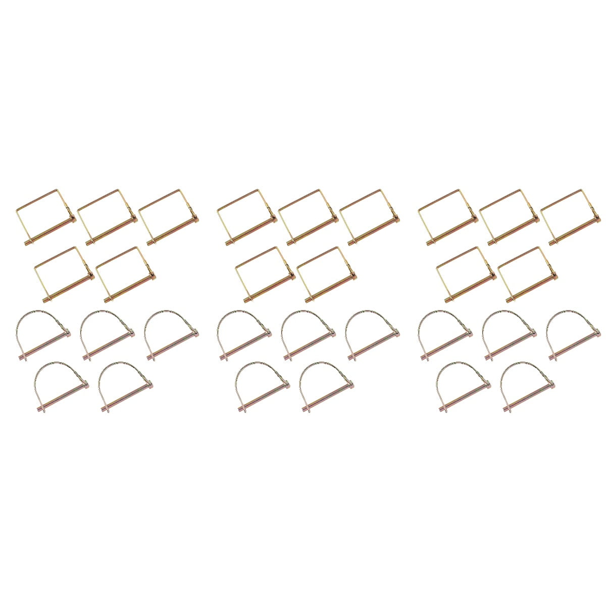 Set of 3 Tailgate Wiring Square Pin Pin Boat Trailer Lock 7.7X5.4CM ...