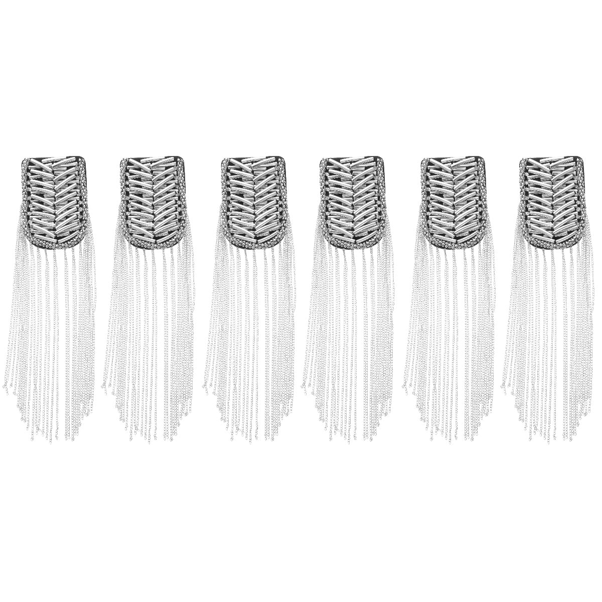 Set of 3 Tassel Vintage Epaulettes Brooch Pins Boutonniere Rhinestones ...
