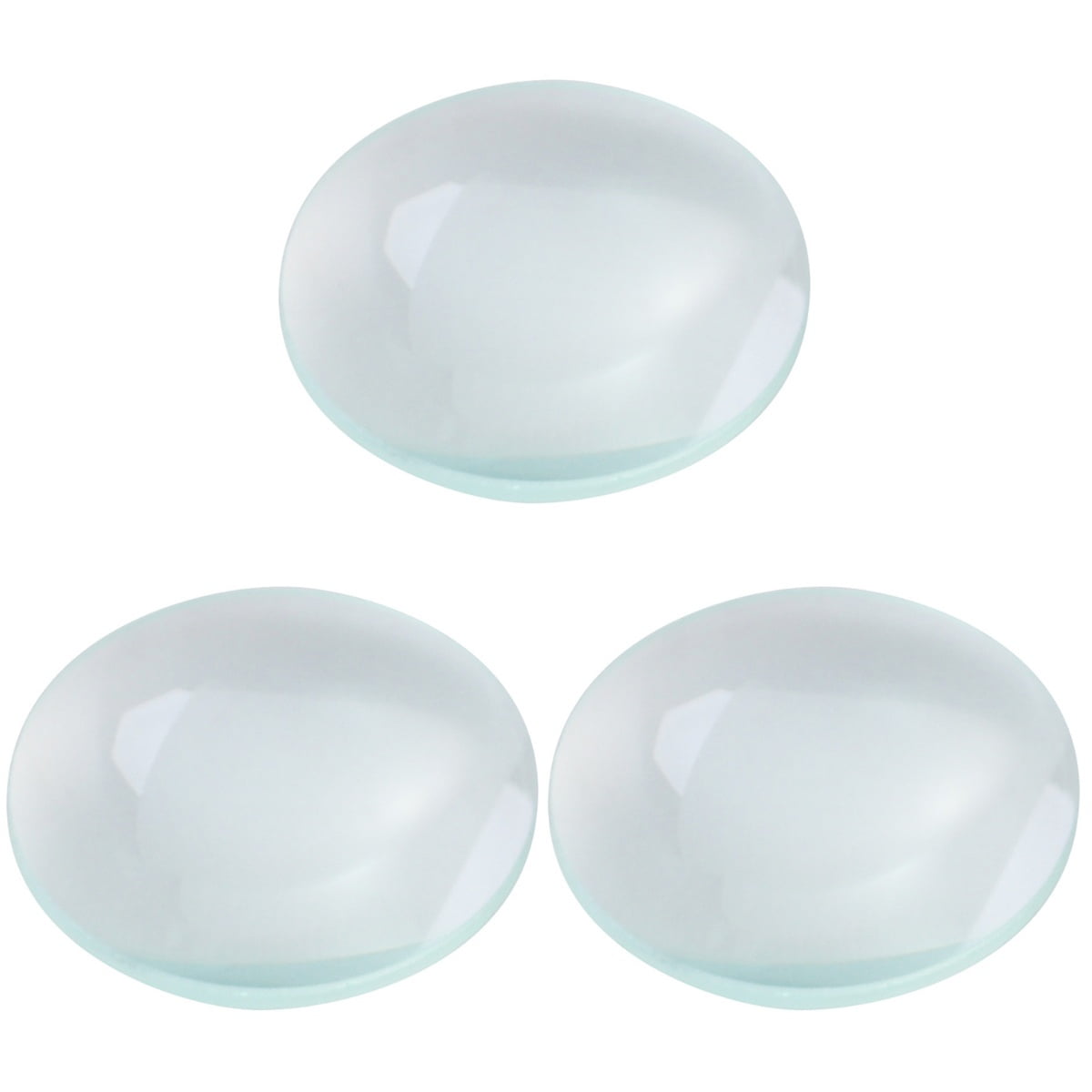 Set of 3 Telescope Convex Lens 50mm Diameter Lenses Glass 10cm Double ...