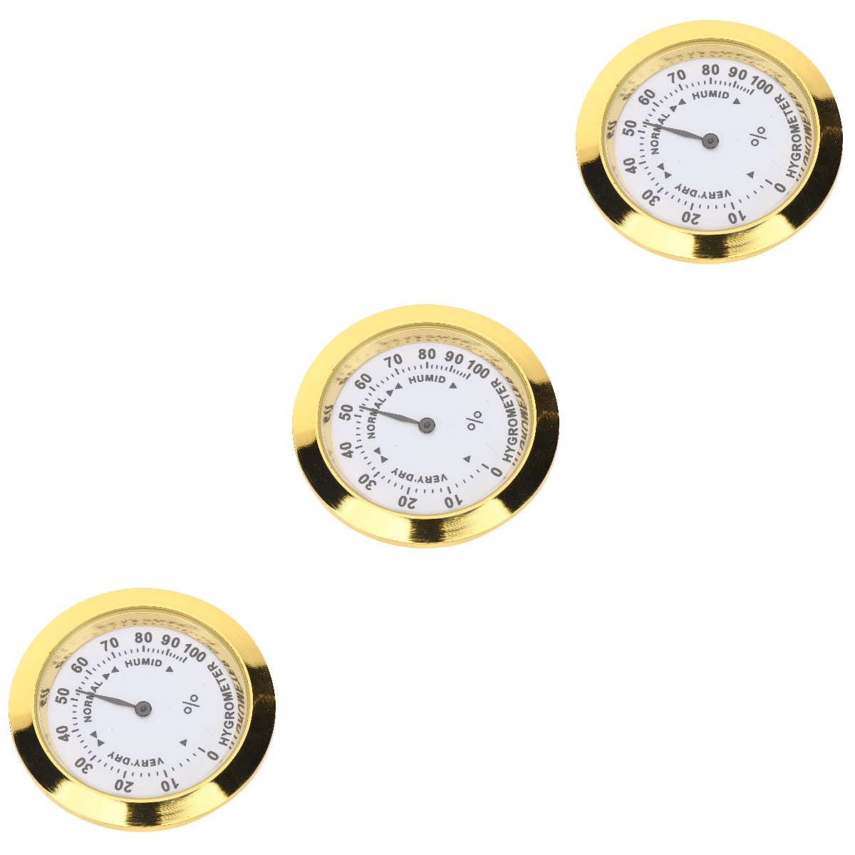 Set of 3 Temperature Violin Hygrometer Round Musical Instrument ...