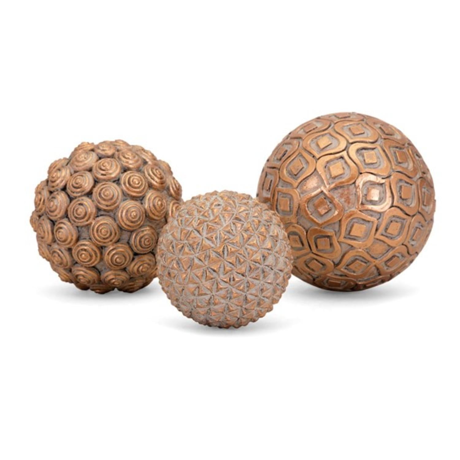 Imax Nahara Gold Balls - Set of 3 40527-3 - Walmart.com