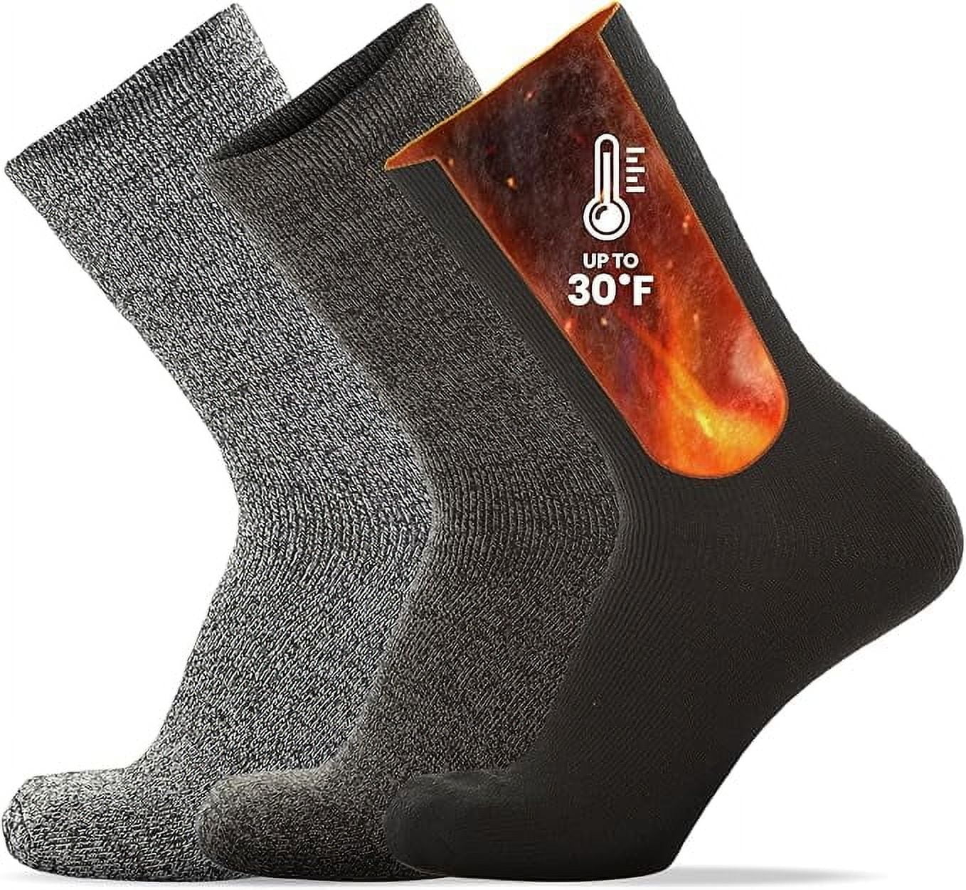 Unique Styles Asfoor Men's Thermal Socks, 3-Pack, Heated, Insulated ...
