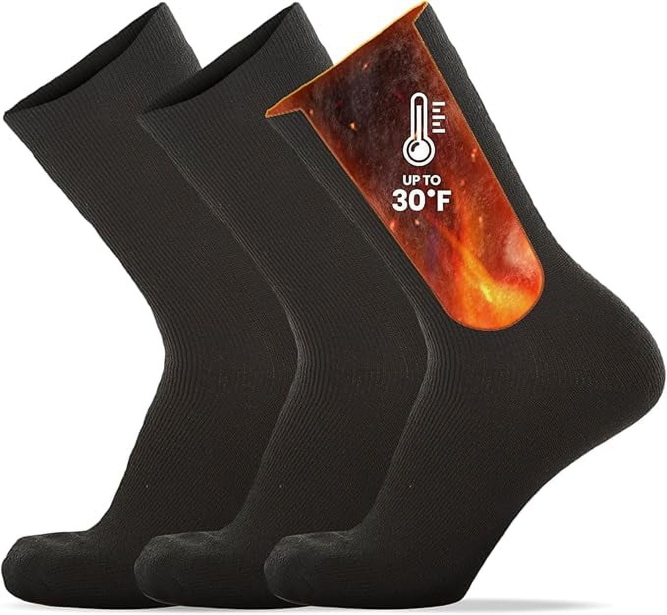Set of 3 Thermal Socks for Men Heated Cold Weather Socks Men Warm ...