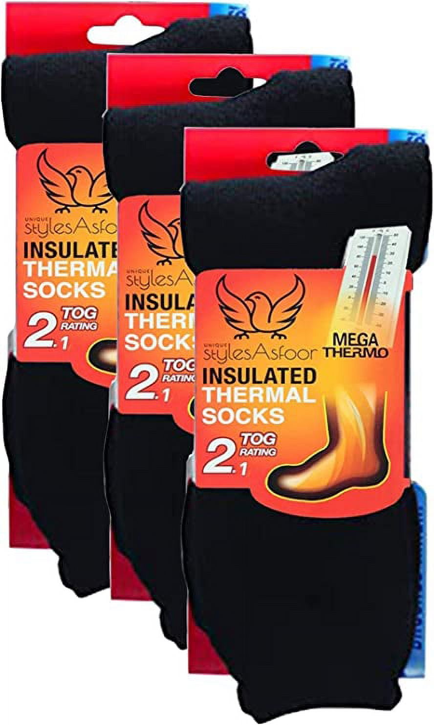 Set of 3 Thermal Socks for Men Heated Cold Weather Socks Men Warm ...