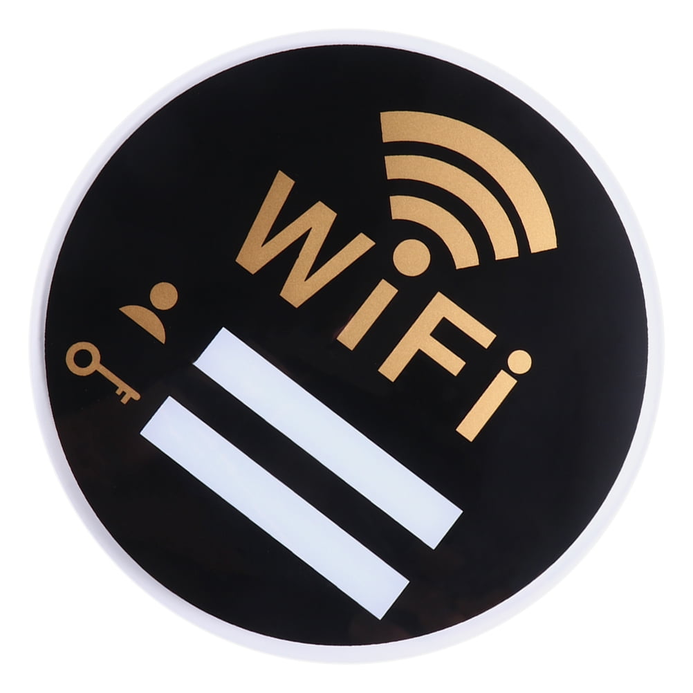 Set of 3 Tin Hardware Wifi Sign WiFi Password Plaque Office 30X30CM ...