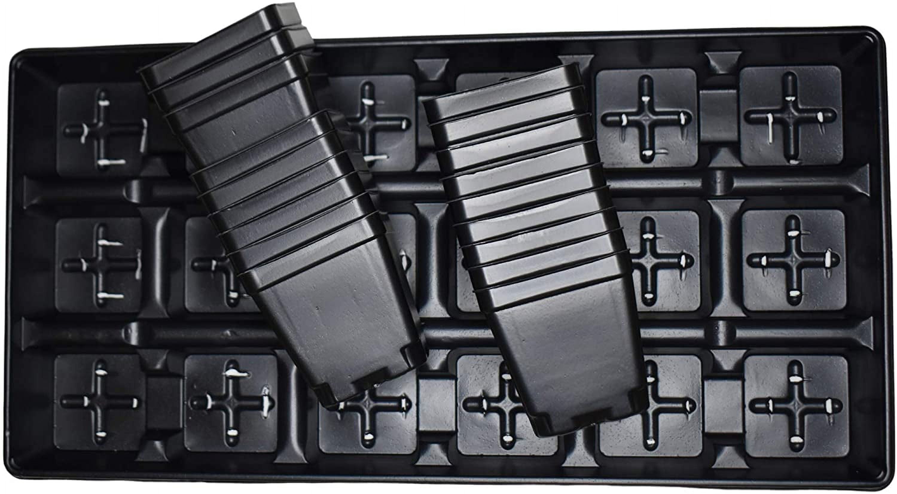 Set of 3 Trays Plus 54 POTS - 3.5" Square pots - Walmart.com