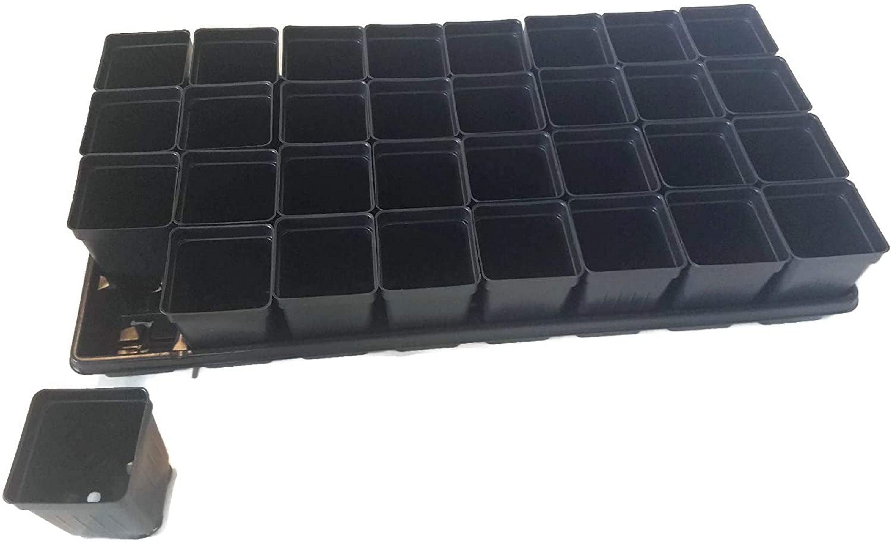 Set of 3 Trays and 96-2.5" Square Extra deep pots - Walmart.com