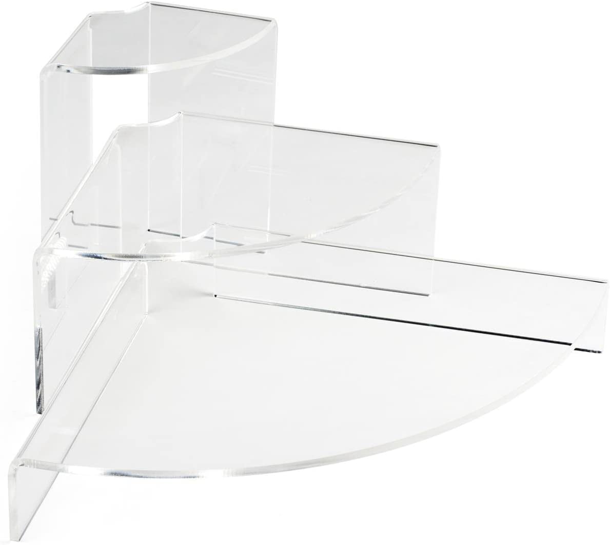 Set of 3 Triangle Shaped Display Risers, Open Bottom, Tiered, Different ...