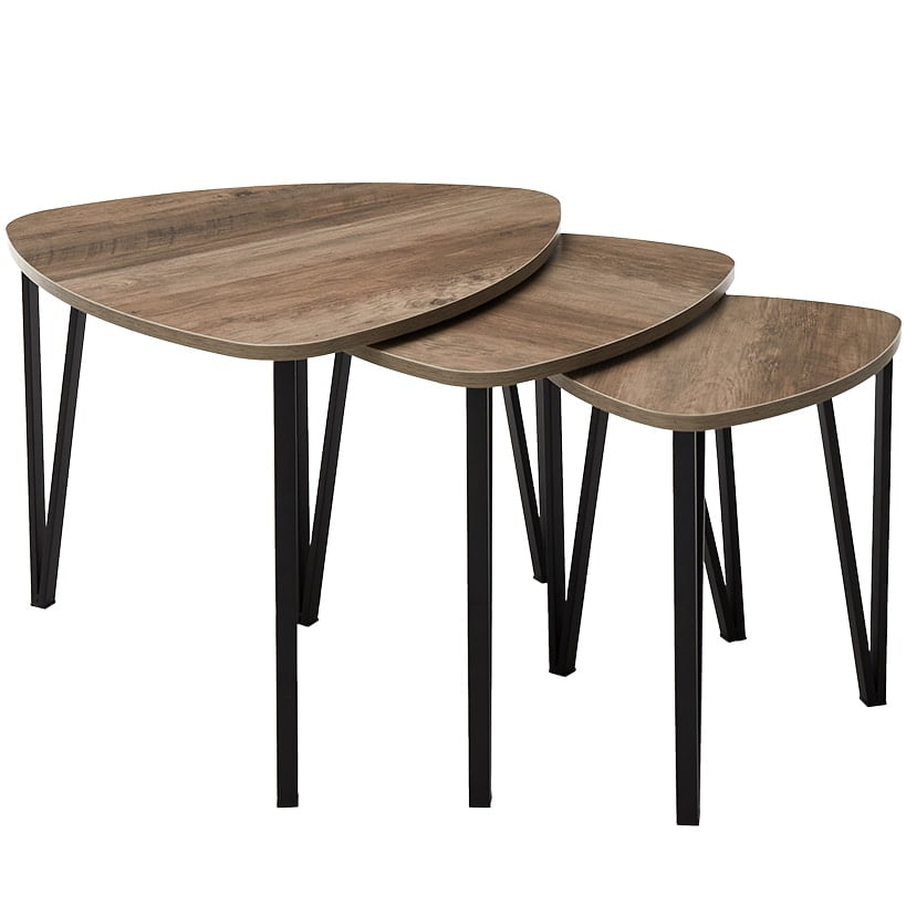 Set of 3 Triangular Nesting Tables - Walmart.com