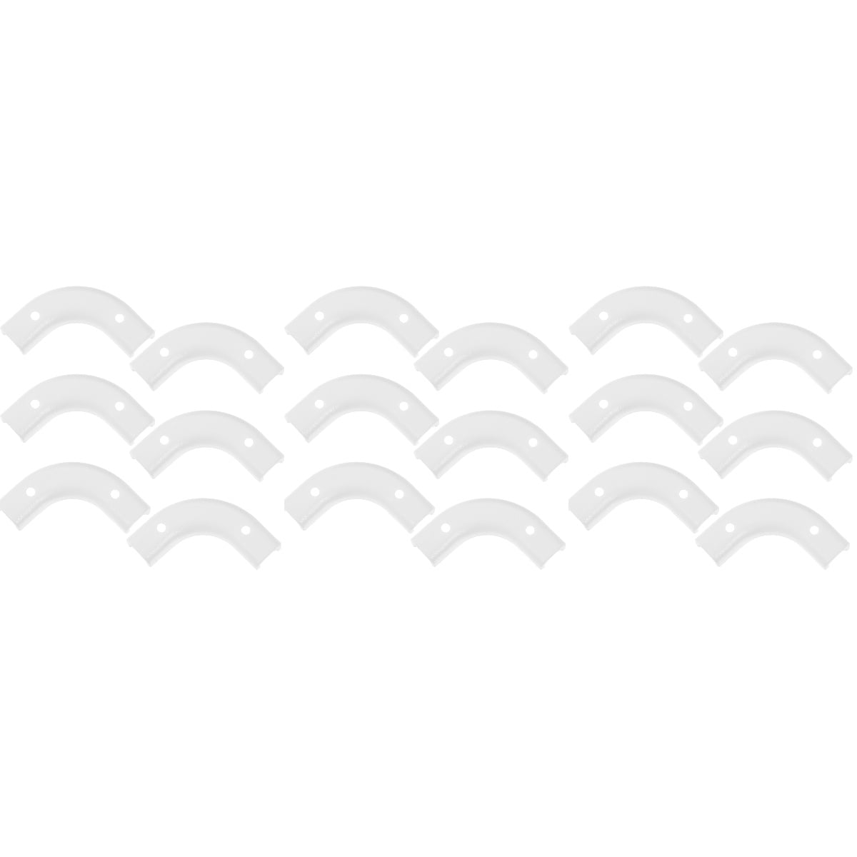 Set of 3 Tube Clamp Mounting Bracket Garden Hose Washers Side White ...