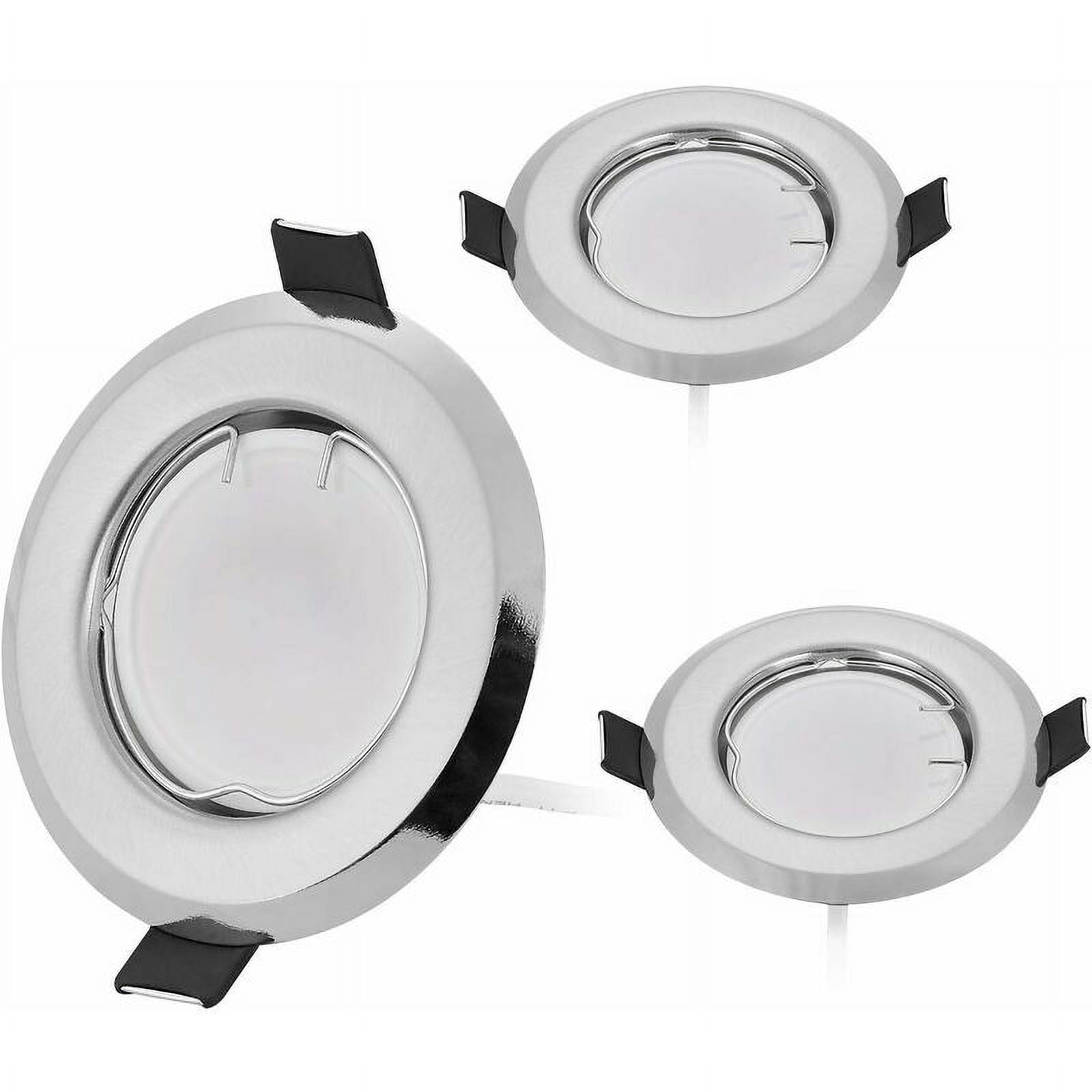 Set of 3 Ultra Flat Recessed Led Spot Lights with 3X5W Dimmable Bulb ...