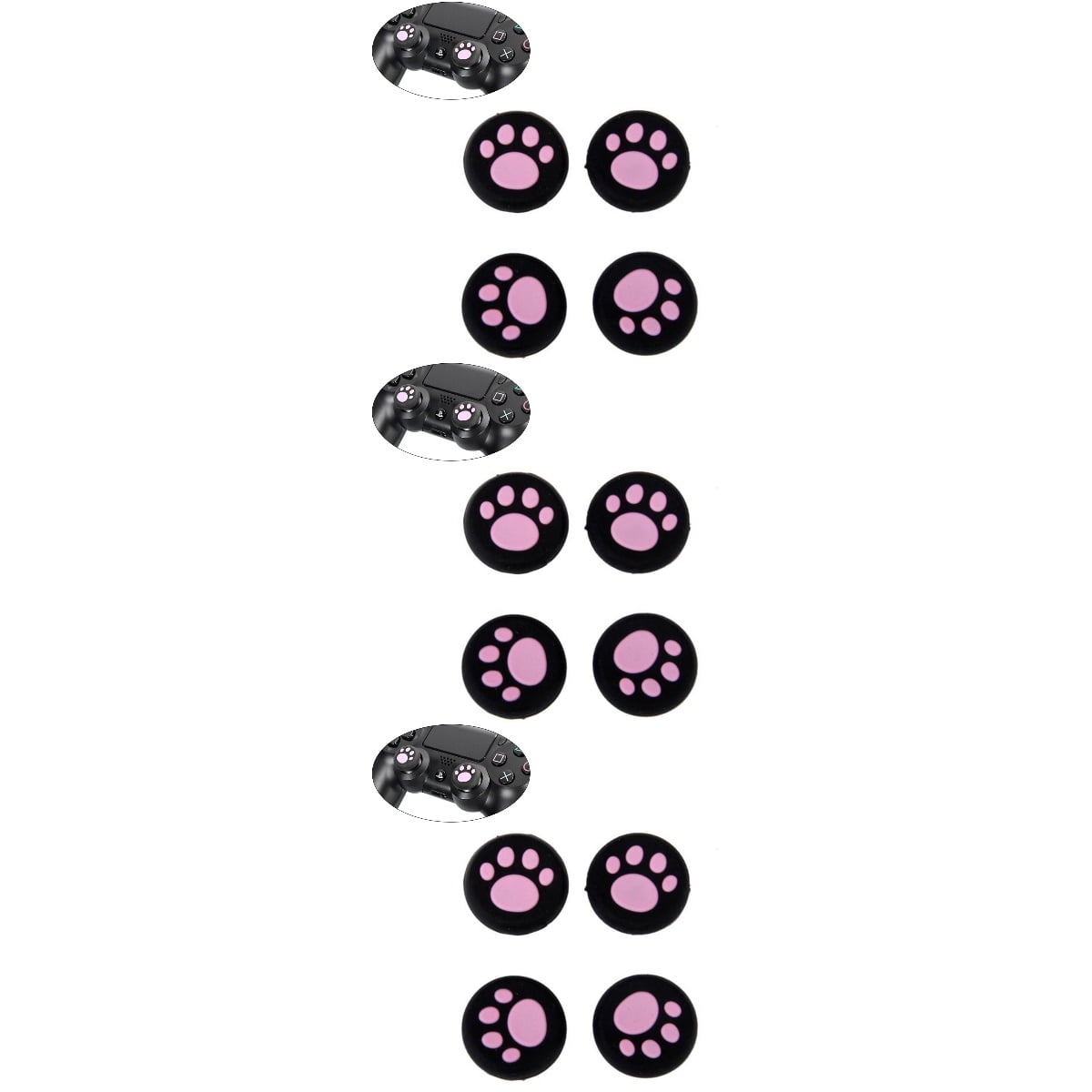 Set of 3 Universal Joystick Cute Joystick Covers 2.00X2.00X1.00CM Pink ...