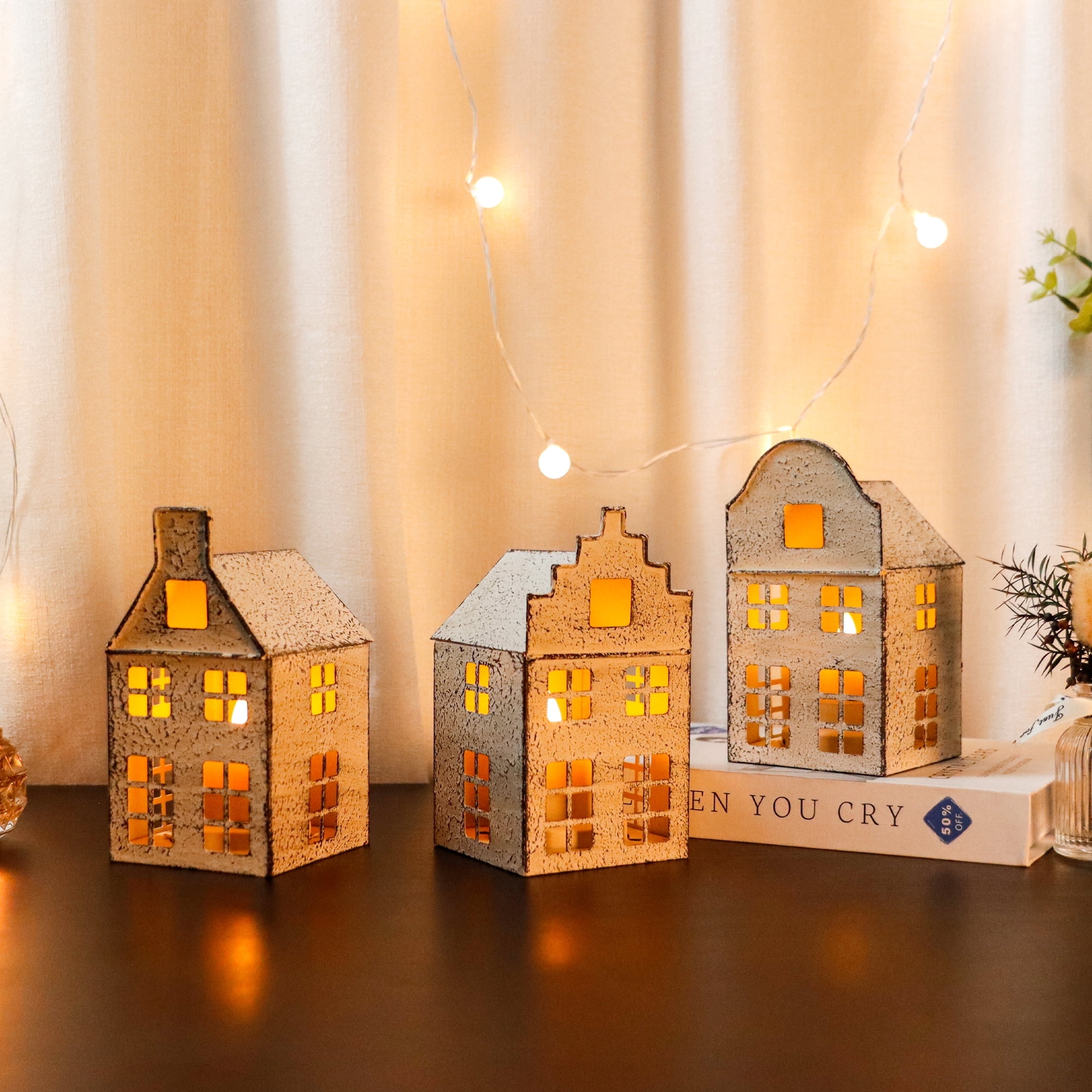 Set of 3 Vintage Decorative Candle Lantern 6”H Candle Lantern Small ...