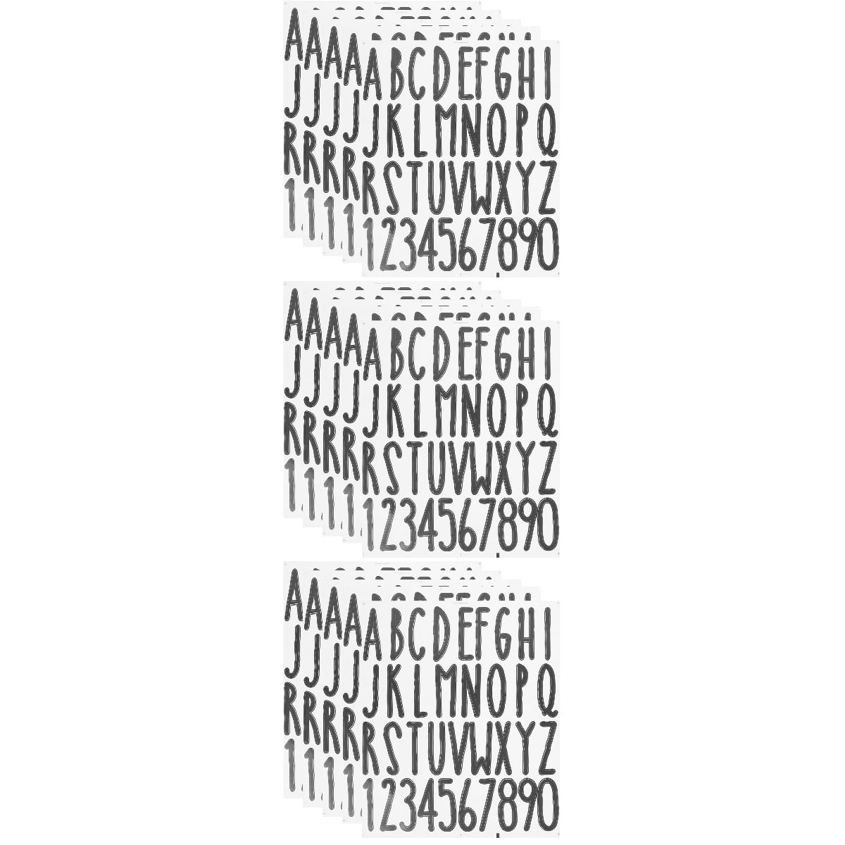 Set of 3 Lettering Stickers Mailbox Covers Weatherproof PVC - Walmart.com
