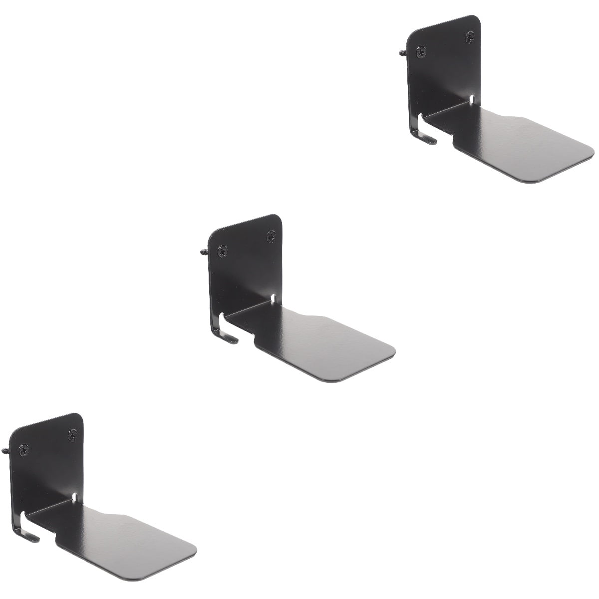 Set of 3 Wall Suspended Bookshelf Book Cases Book Bracket Book Shelf ...