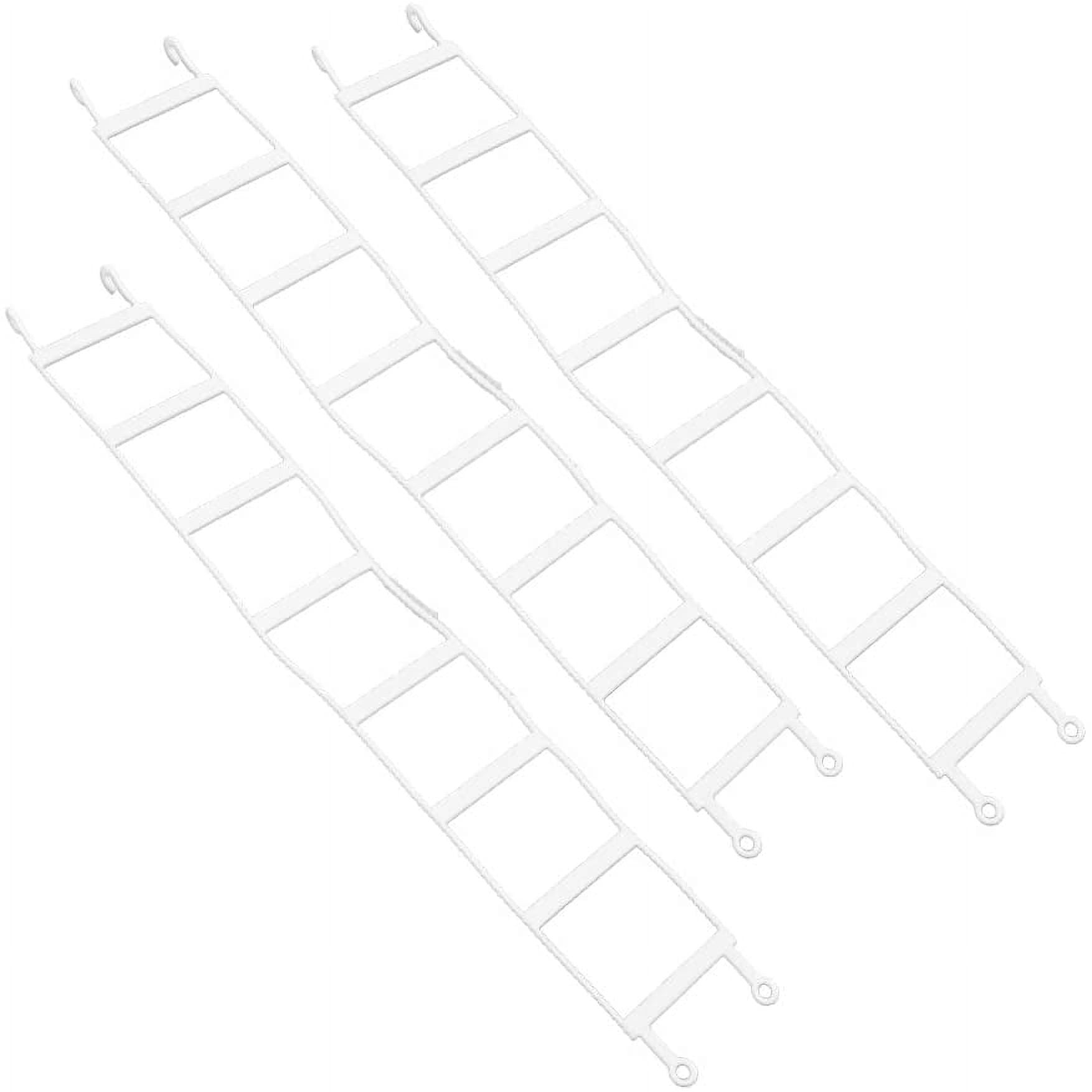Set of 3 White Flexible Ladders for WWE & AEW Wrestling Action Figures ...