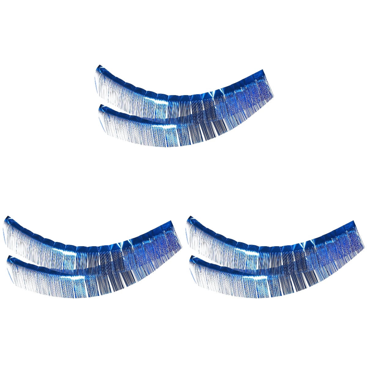 Set of 3 Window Curtains Parade Float Supplies Blue Fringe Backdrop ...