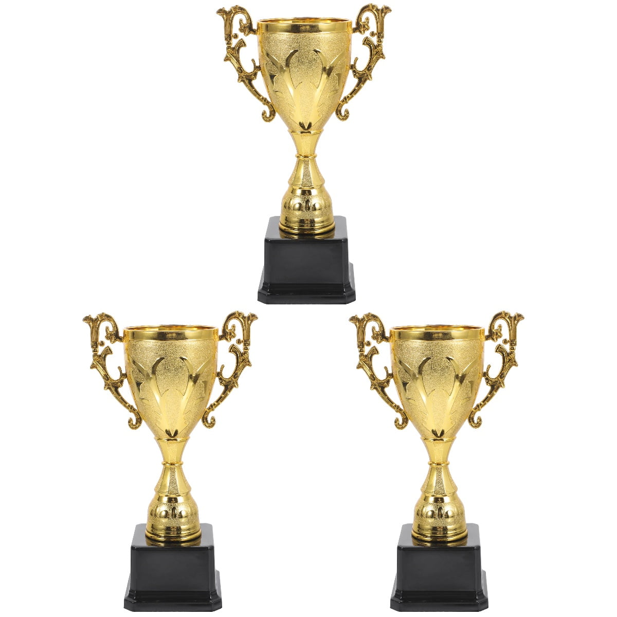 Set of 3 Winner Award Trophy Football for Kids Toy Camera Trophies ...