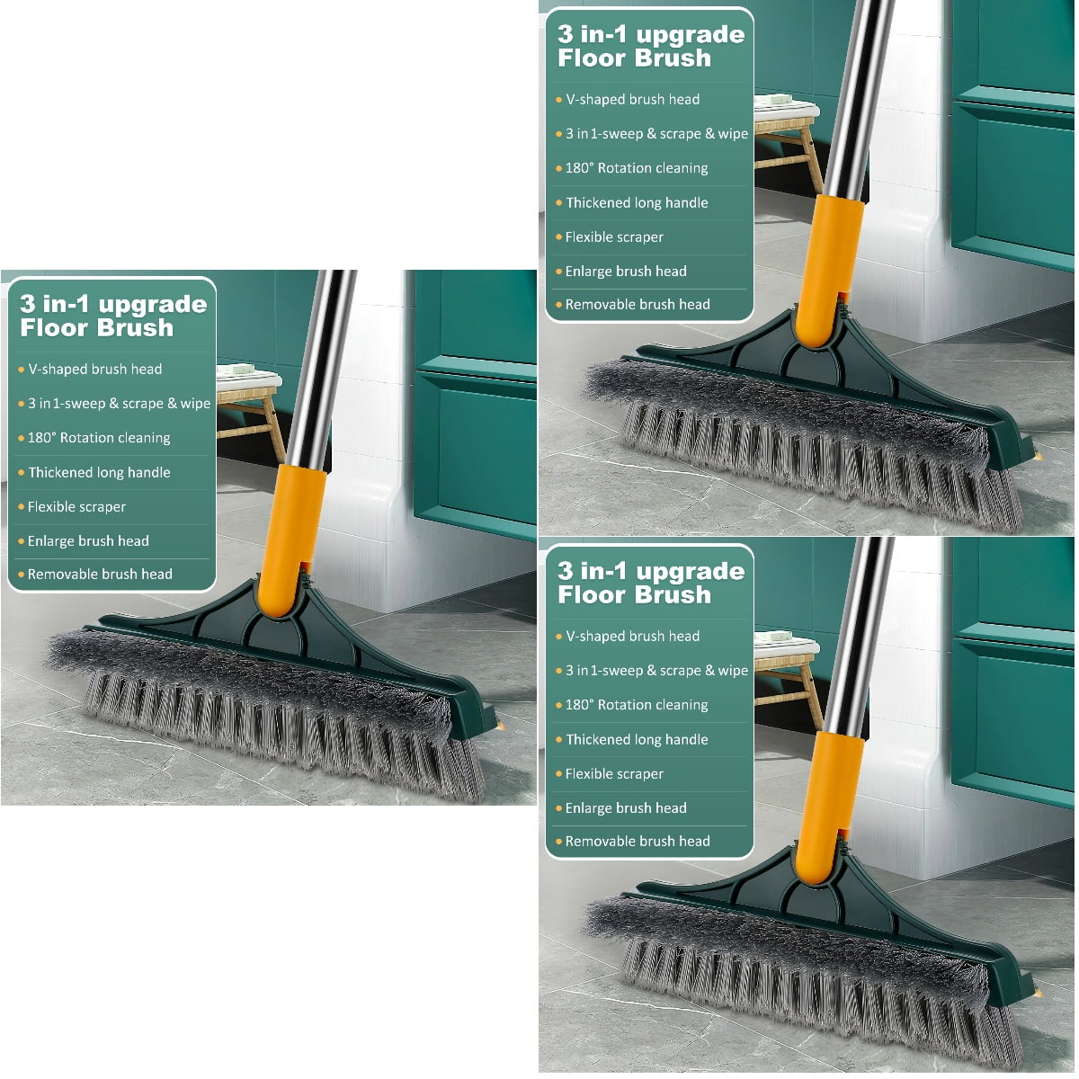 Set of 3 Wire Wool for Cleaning Squeegee Brush Broom Floor - Walmart.com