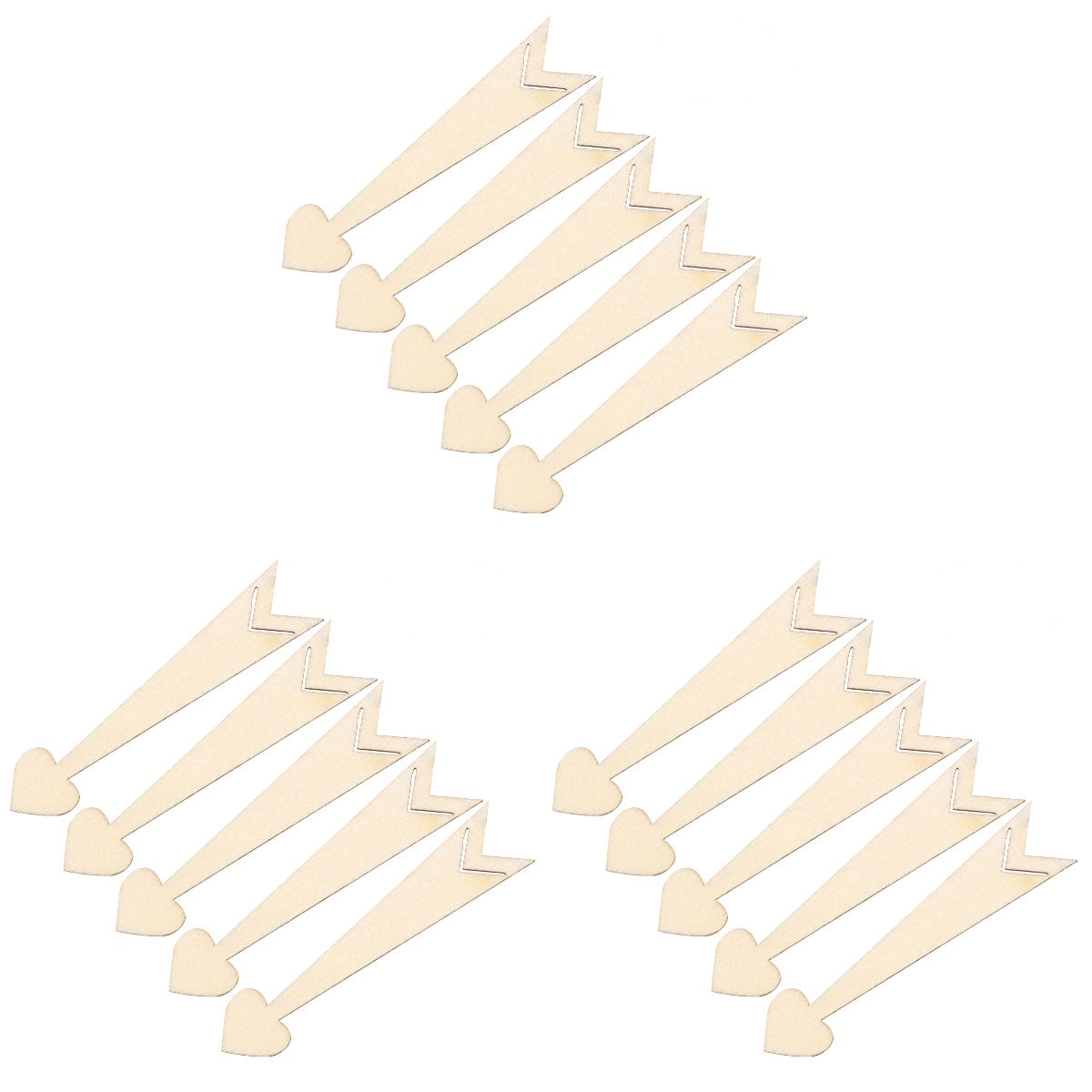 Set of 3 Wood Cutouts Model Building Supplies Stirrers Crafts - Walmart.com