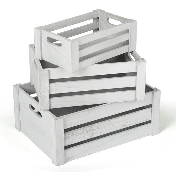 Wood Crates in Storage Baskets & Bins - Walmart.com
