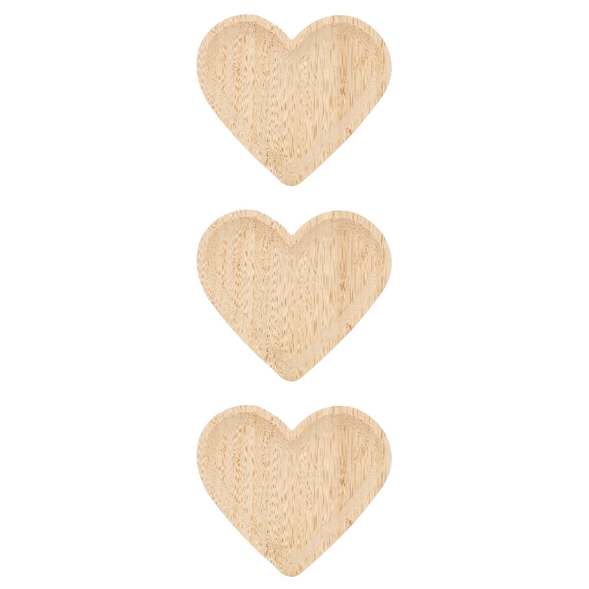 Set of 3 Wooden Pallets Dish Candy for Office Desk Jewelry Plate ...