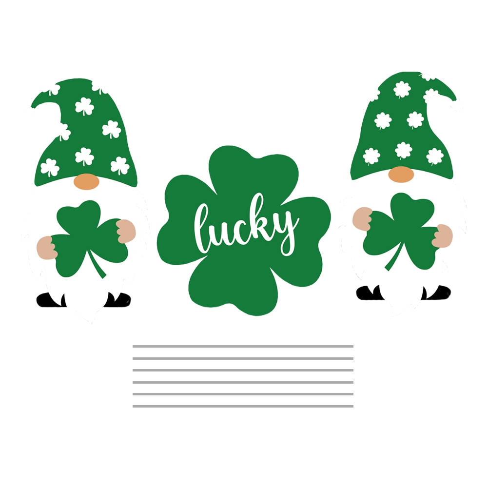 Set of 3 Wooden St. Patrick's Shamrocks Yard Sign, Garden Stake for ...