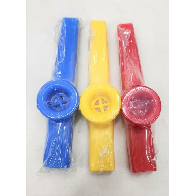 Set of 3 |Woodstock Percussion Plastic Kazoo Blue, Red & Yellow ...