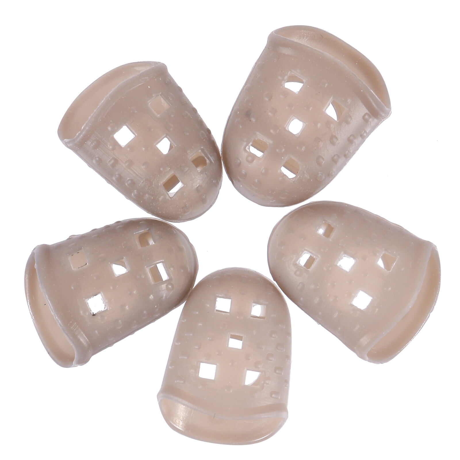 Set of 3 Wristbands Rubber Finger Protector Guitar Tips Protectors ...