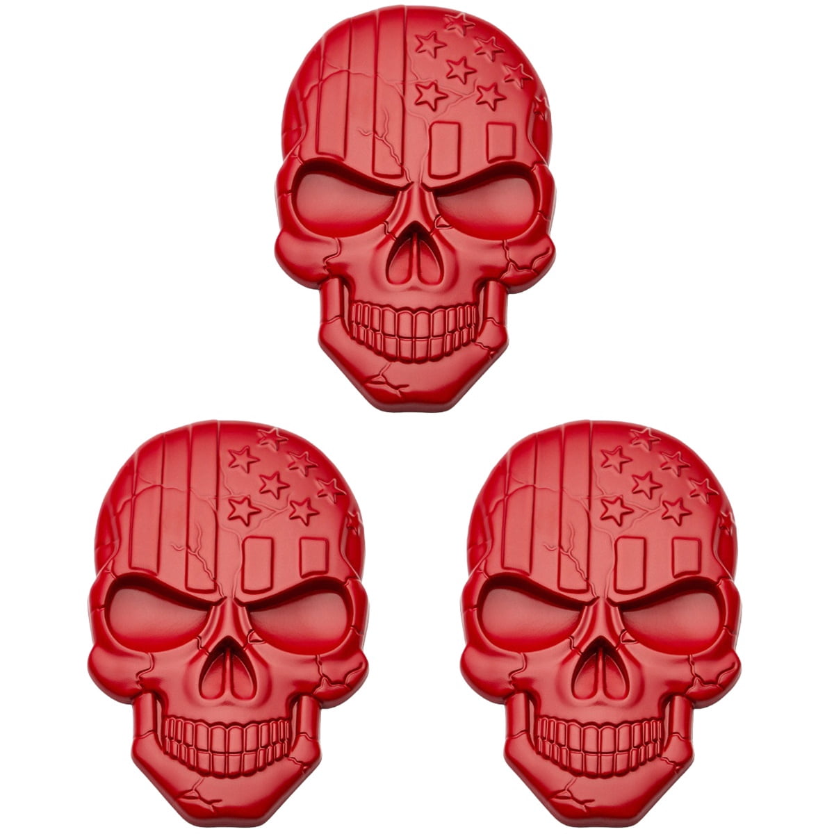 Set of 3 Zinc Alloy Truck Stickers Car Badges Driver for Red - Walmart.com