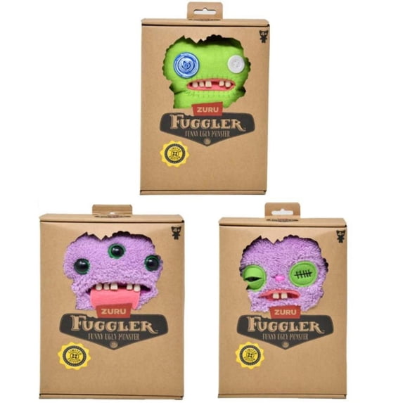 Set of 3 Zuru Fuggler Limited Edition Plush Toy 9 Inch Random ...