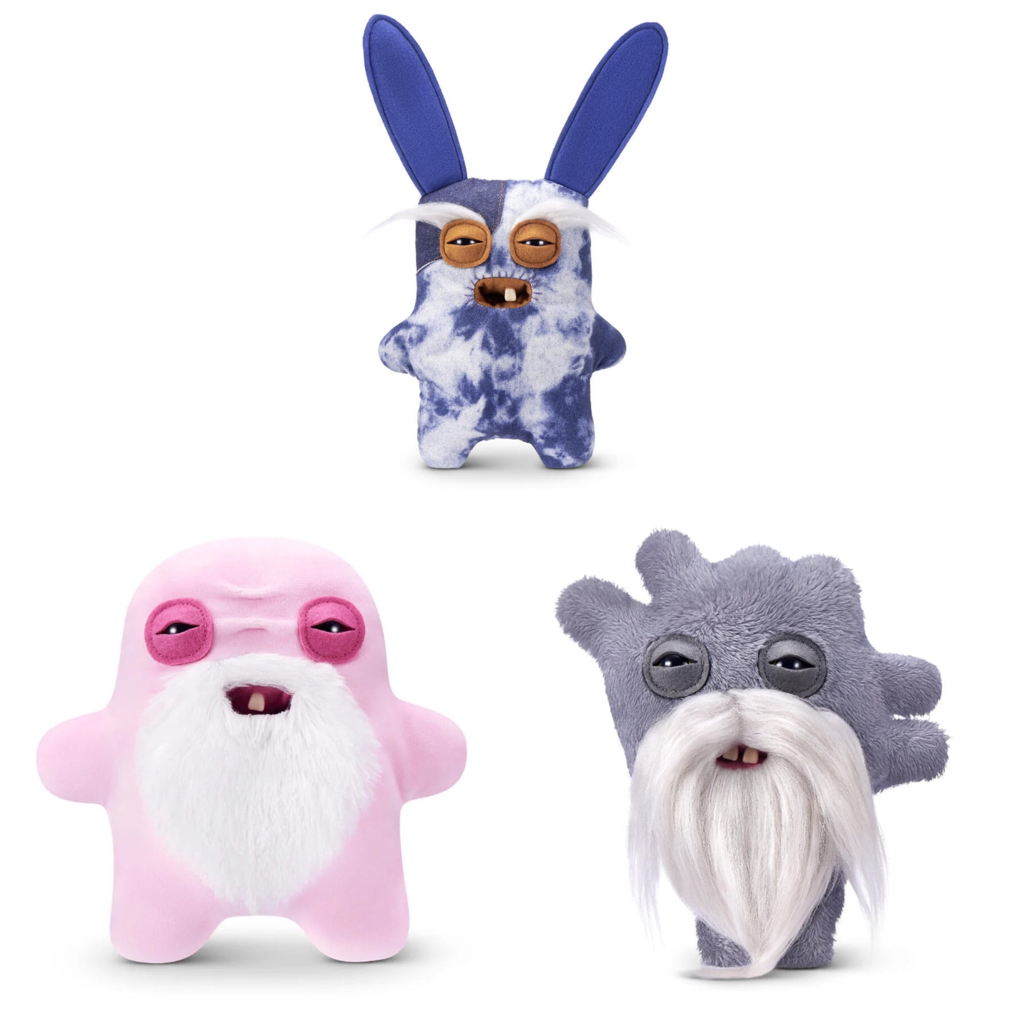 Set of 3 Zuru Fuggler Old Fogies Plush Toy 9 Inch Random Assortment ...