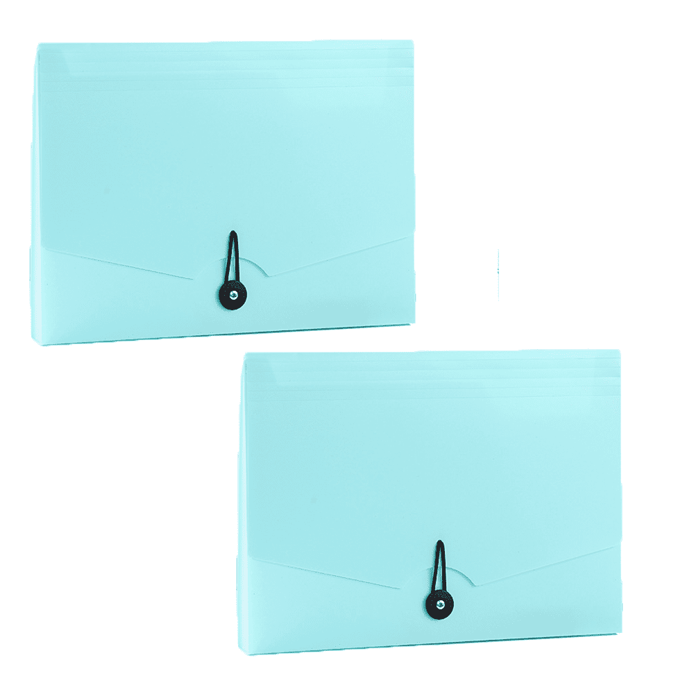 Set of 3 folders, 32.5x24x3cm, Turquoise - Walmart.com