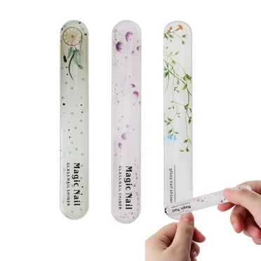 3-Piece Nail File Set Stainless Steel Double-Sided Nail File Buffer ...