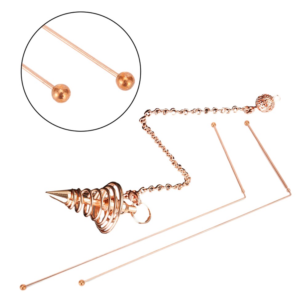 Set of 3 test gold measuring rods with pendulum tools Hunting For ...