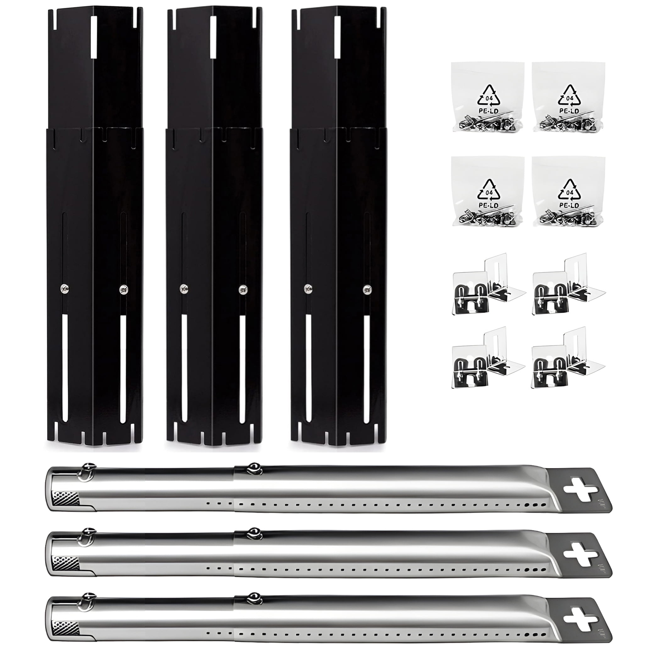 Set of 3 Universal Heat Plates & Universal Tube Burners for 3 Burner ...