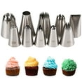 Set of 30, Cake Decorating Icing Piping Tip Set, 10 X-large Decorating ...